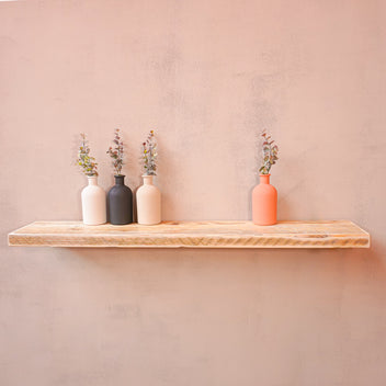Reclaimed Floating Radiator Shelf Kit (165mm width) - Rustic Shelves ...