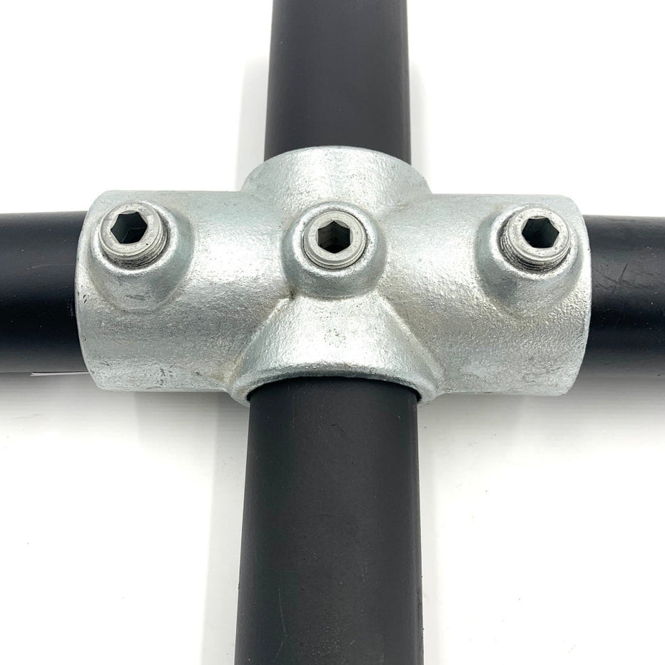 Scaffold Tube Clamp - (STC-119) 4-Way Middle Rail Cross – The Scaff Shop