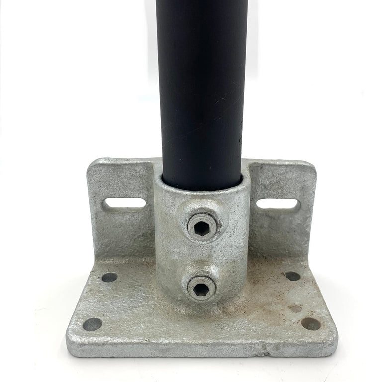 Scaffold Tube Clamp - (STC-142) Base Flange With Kick Plate Fixing ...